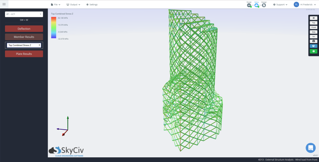 Complex Steel Structure | SkyCiv Engineering