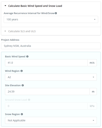 AS/NZS 1170.2 (2021) Wind Load Calculations