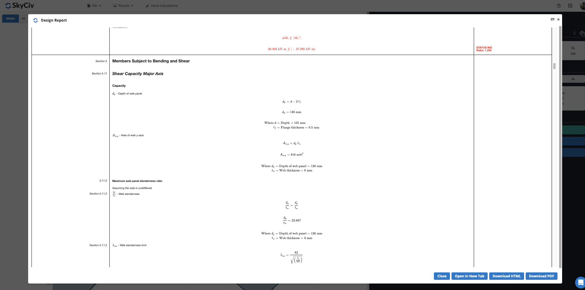 AS 4100 Member Design | SkyCiv Engineering