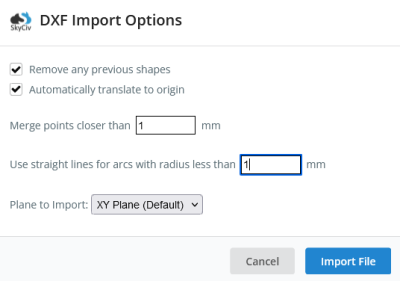 Importing DXF | SkyCiv Engineering