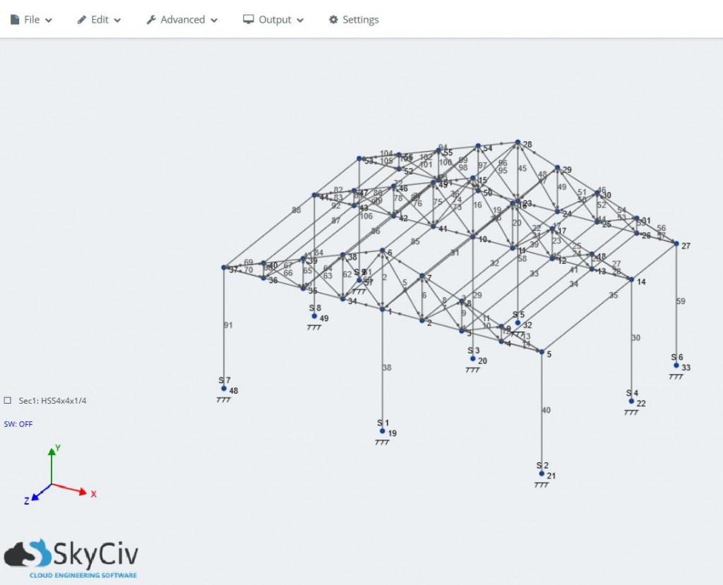 Operations (Structural 3D) | SkyCiv Cloud Structural Analysis Software
