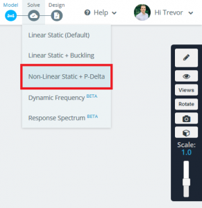 Non-Linear Static & P-Delta Analysis | SkyCiv Engineering