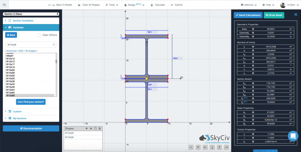 Modelling Stacked Beams | SkyCiv Engineering