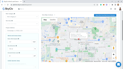 Wind Speed Map by Zip Code | SkyCiv Engineering