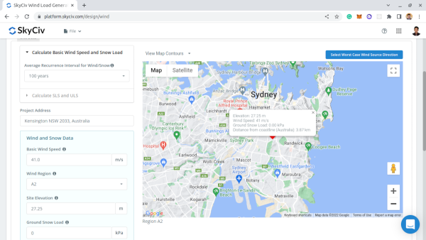 Wind Speed Map by Zip Code | SkyCiv Engineering