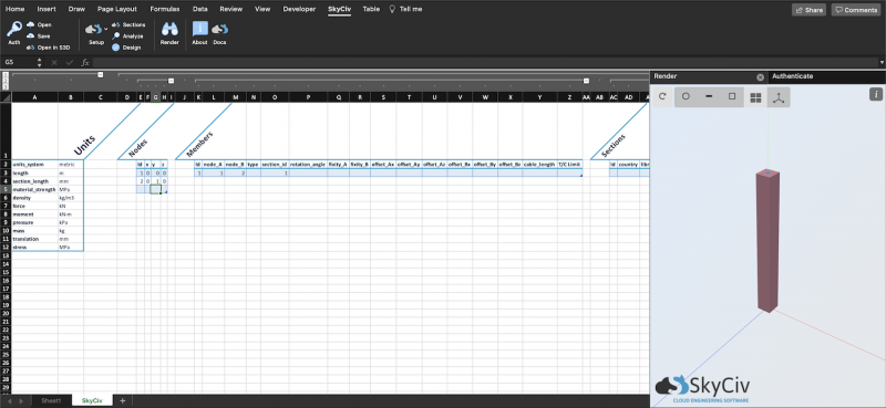 SkyCiv for Excel | SkyCiv Engineering