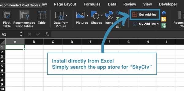 SkyCiv Structural Analysis on Microsoft Excel | SkyCiv Engineering