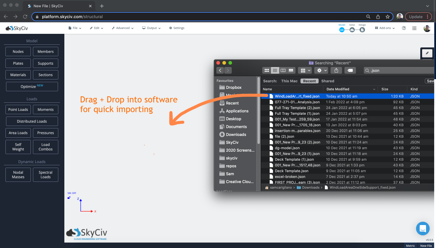 Importing and Exporting | SkyCiv Engineering