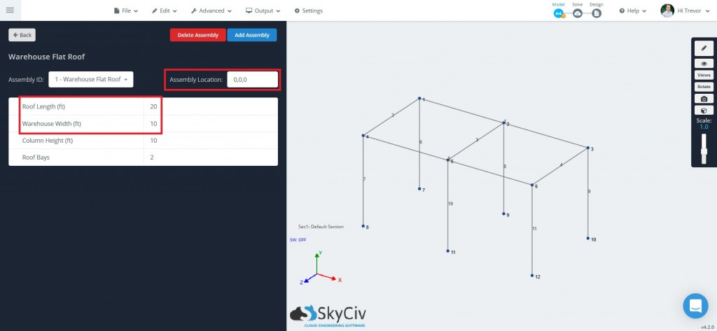 Assembly Templates | SkyCiv Engineering