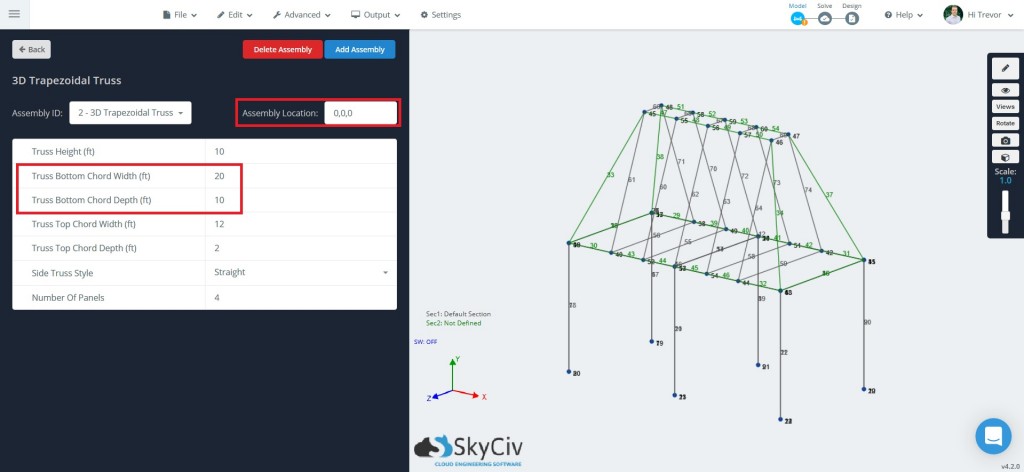 Assembly Templates | SkyCiv Engineering