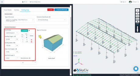 Integrated Load Generator with Structural 3D | SkyCiv Cloud Structural ...