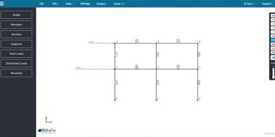 Free Structural Frame Calculator | Frame Analysis | SkyCiv