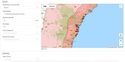 Calculadora gratuita de carga de viento en línea | SkyCiv