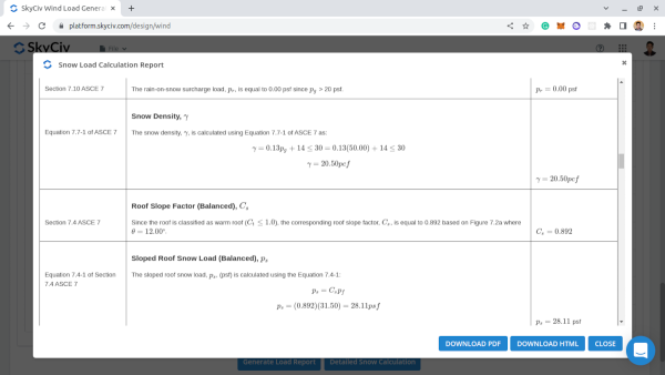 ASCE 7 Snow Load Calculation | SkyCiv Engineering