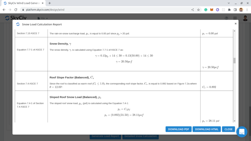 ASCE 7 Snow Load Calculation | SkyCiv Engineering