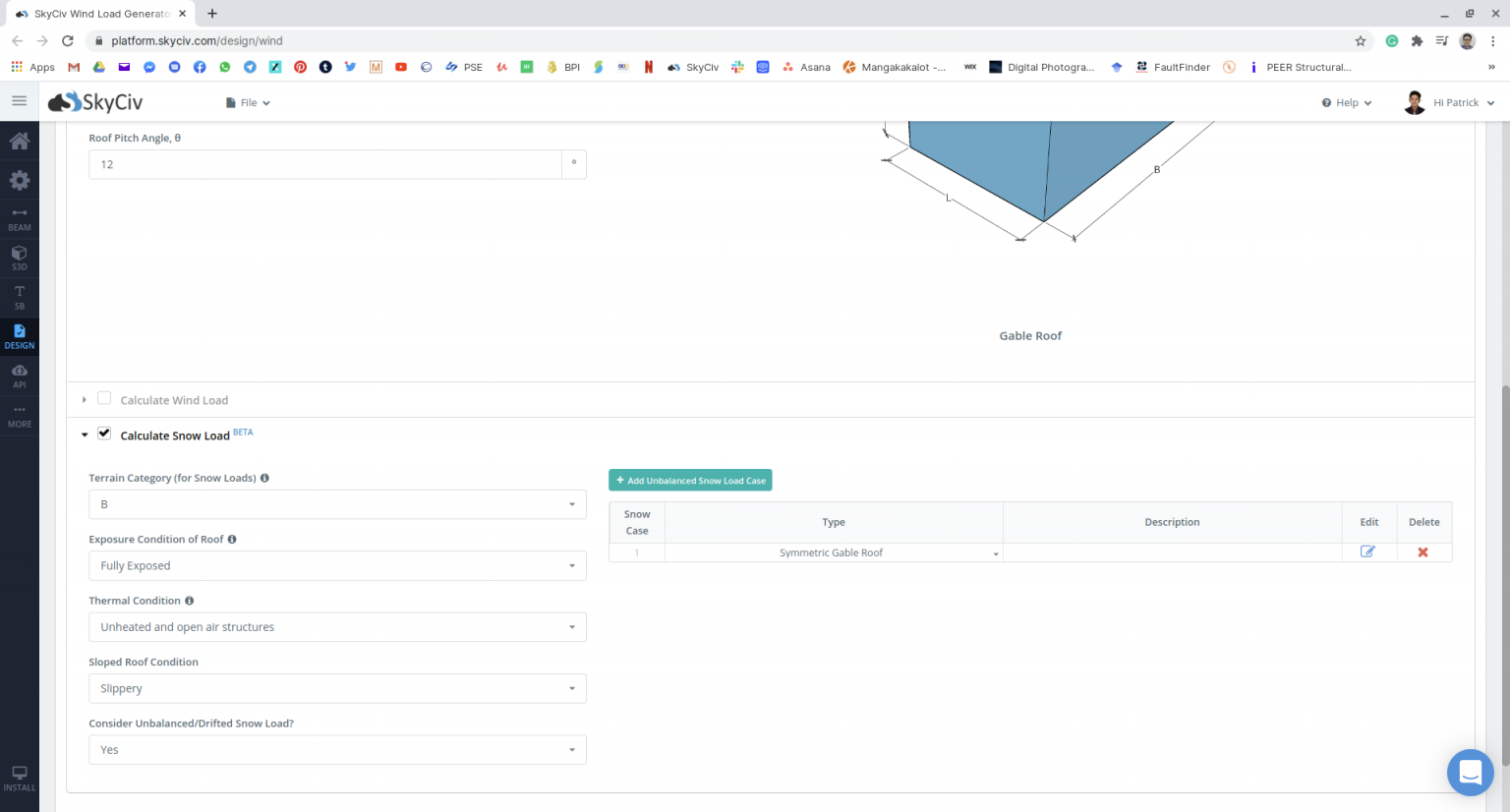 ASCE 7 Cálculo de carga de nieve | Software de análisis estructural en ...