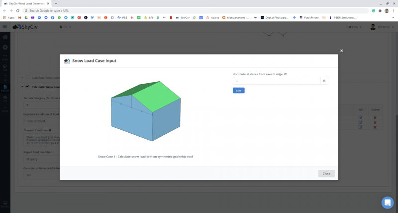 ASCE 7 Cálculo de carga de nieve | Software de análisis estructural en ...