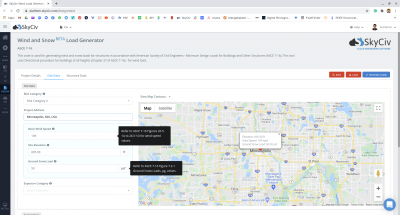 ASCE 7 Cálculos de carga de viento | Software de análisis estructural ...