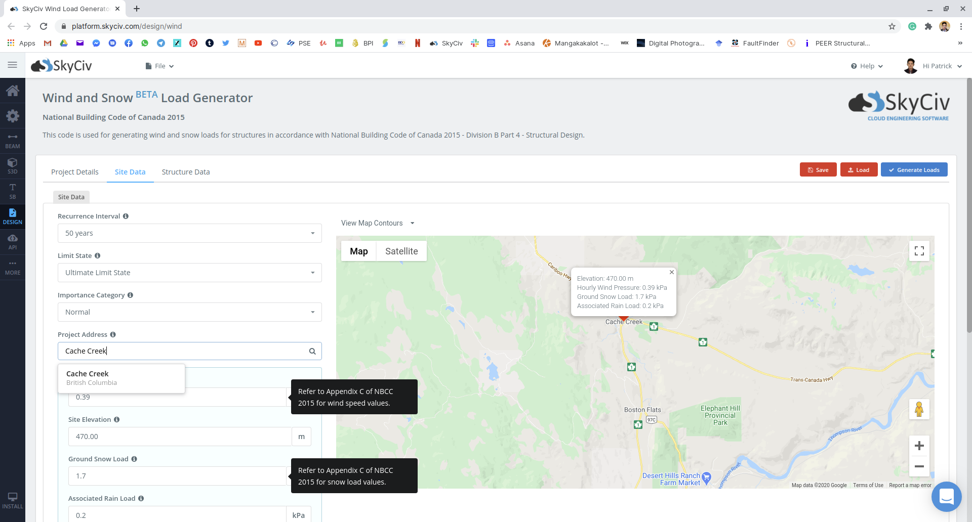 NBCC 2015 Calcul de la charge de neige | Logiciel d'analyse ...