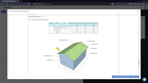 NBCC 2015 Wind Load Calculations | SkyCiv Engineering
