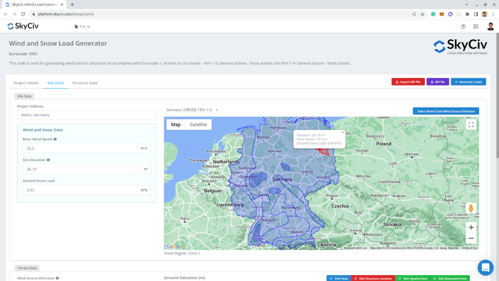 EN 1991 Snow Load Calculation | SkyCiv Engineering