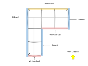 ASCE 7-16 Wind Load Calculation for L-shaped Building