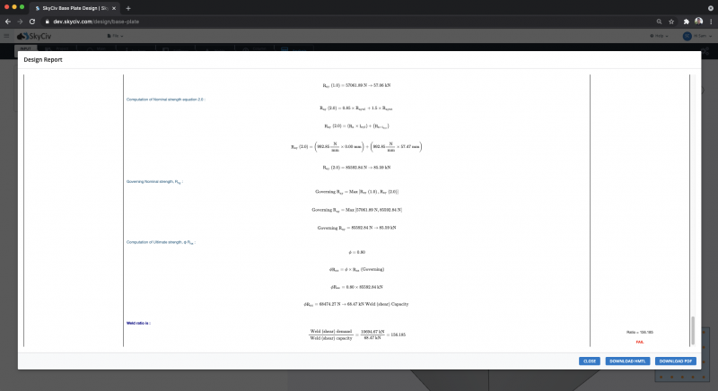 SkyCiv Release Base Plate Design Software | SkyCiv