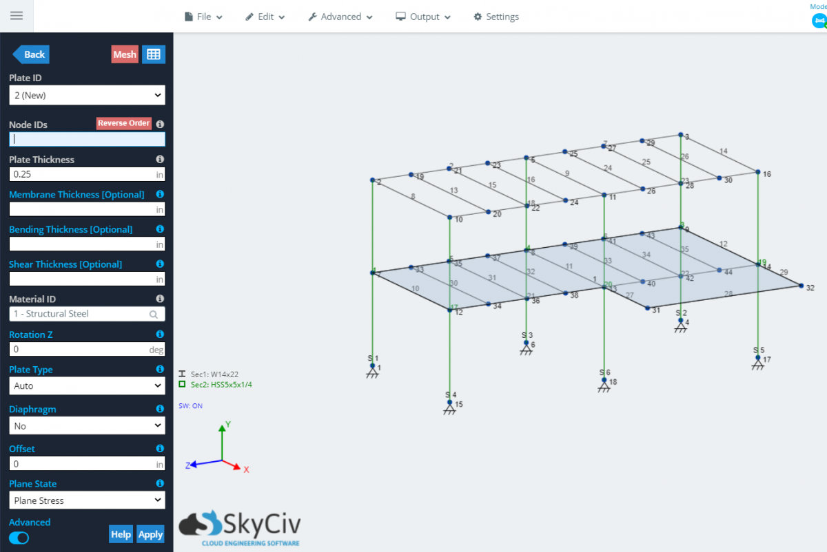 Rigid Diaphragms | SkyCiv Engineering