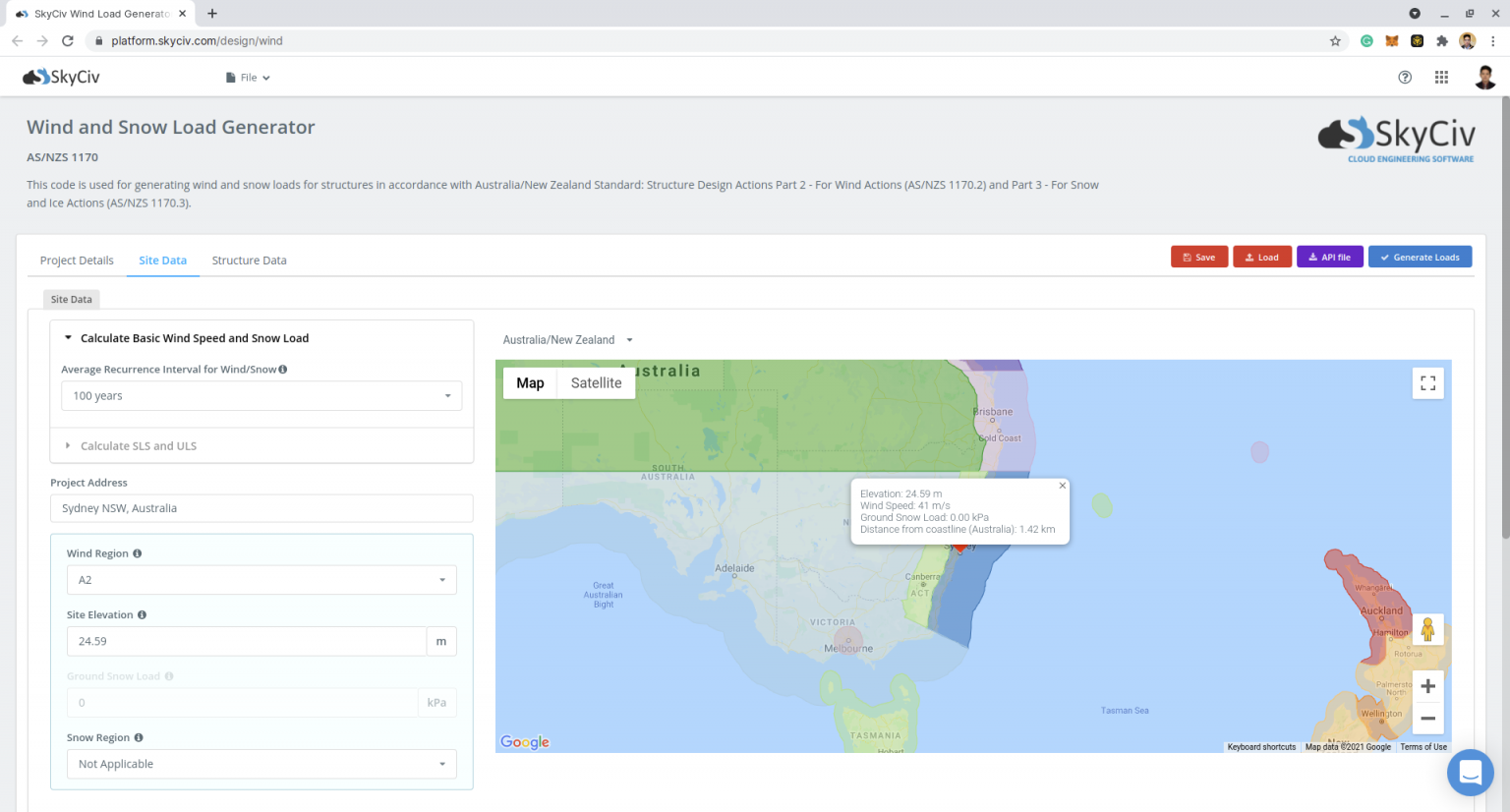 Asnzs 11702 Wind Load Calculations Skyciv Cloud Structural Analysis Software