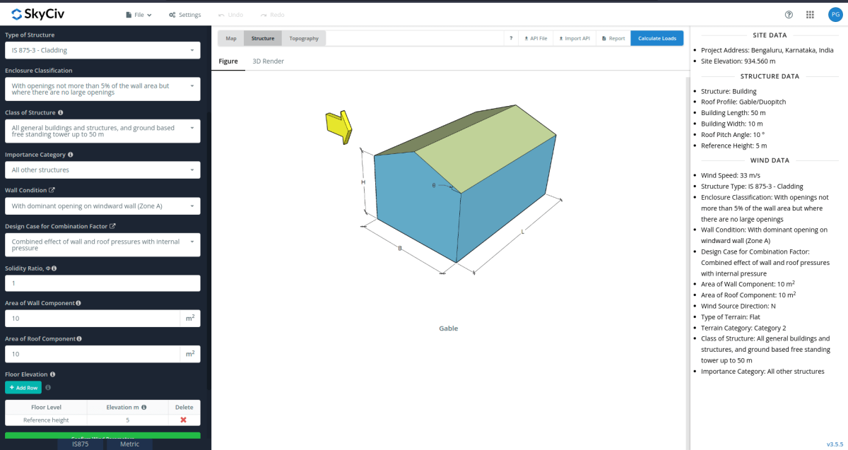 IS 875 Wind Load Calculations | SkyCiv Engineering