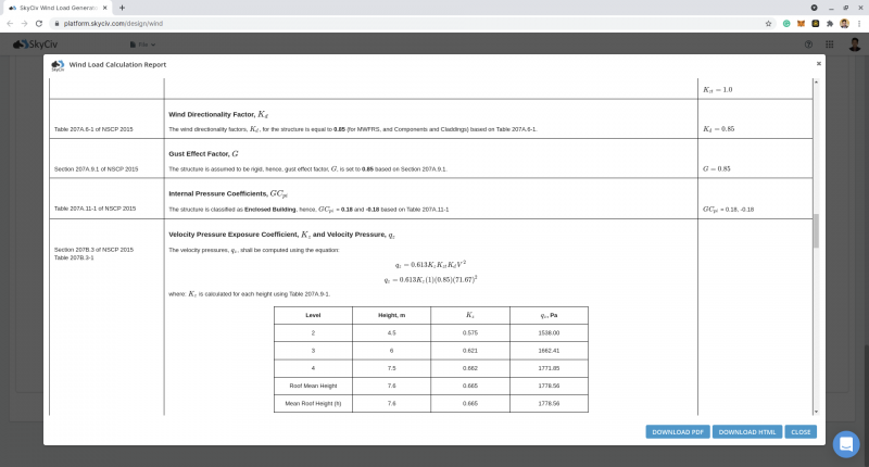 NSCP 2015 Wind Load Calculations | SkyCiv Engineering