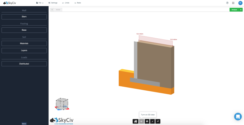 Retaining Wall: Getting Started | SkyCiv Engineering