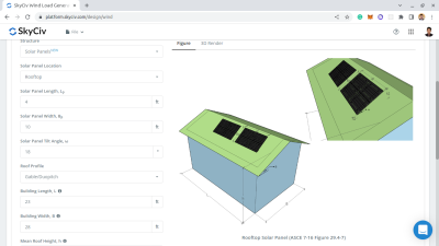 ASCE 7-16 Wind Load Calculations (Solar Panels) | SkyCiv Engineering
