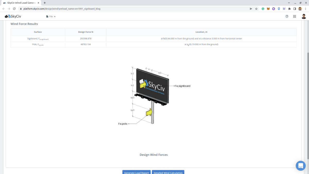 Wind Load Calculation for Signs – EN 1991 | SkyCiv