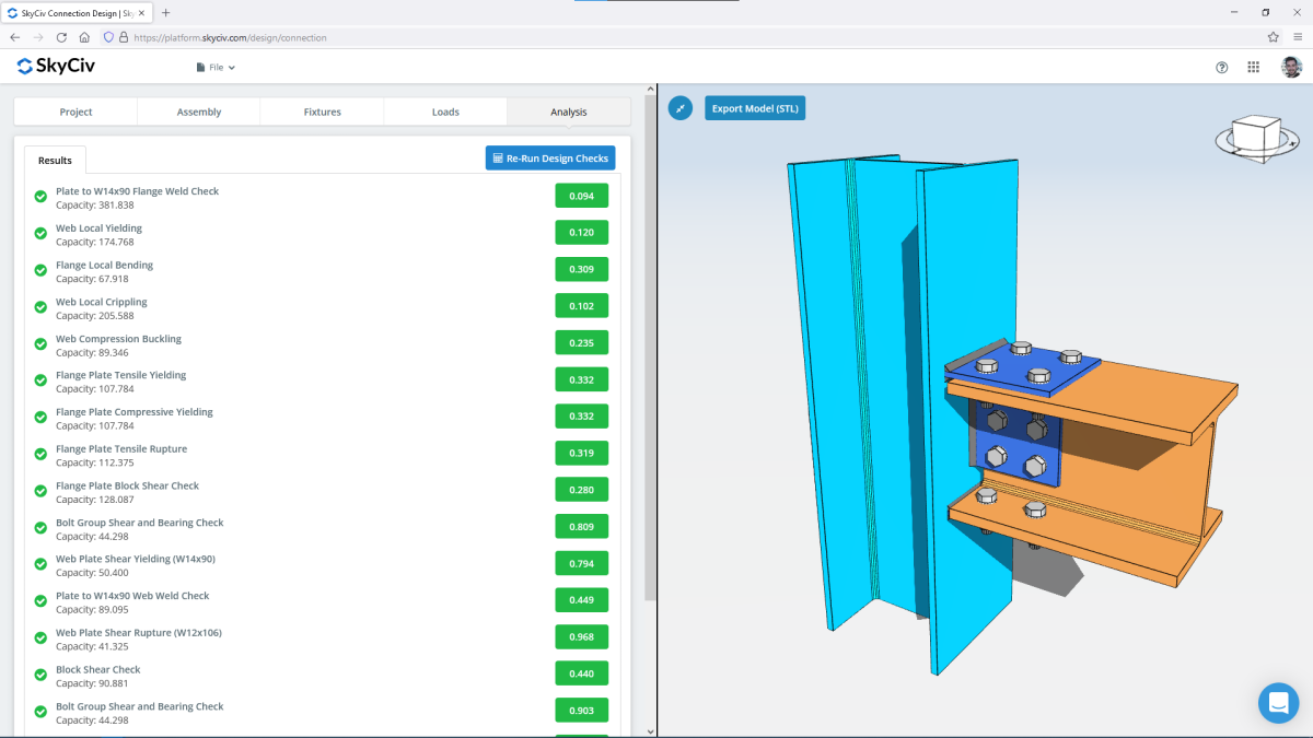 SkyCiv Steel Connection Design Software | SkyCiv