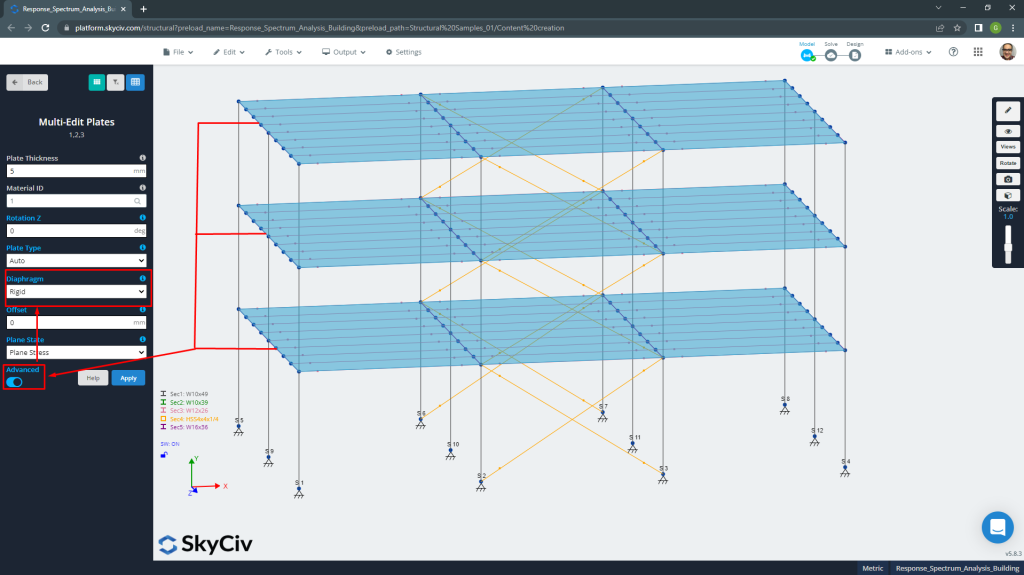 Response Spectrum Analysis: A Building Example | SkyCiv Engineering