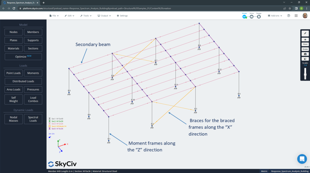 Response Spectrum Analysis: A Building Example | SkyCiv Engineering