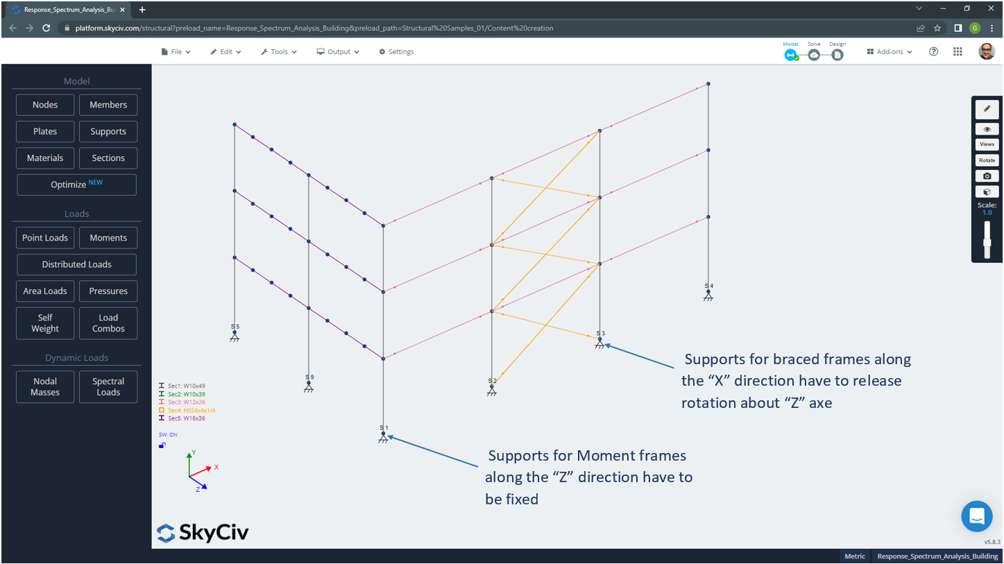 Response Spectrum Analysis A Building Example Skyciv Engineering
