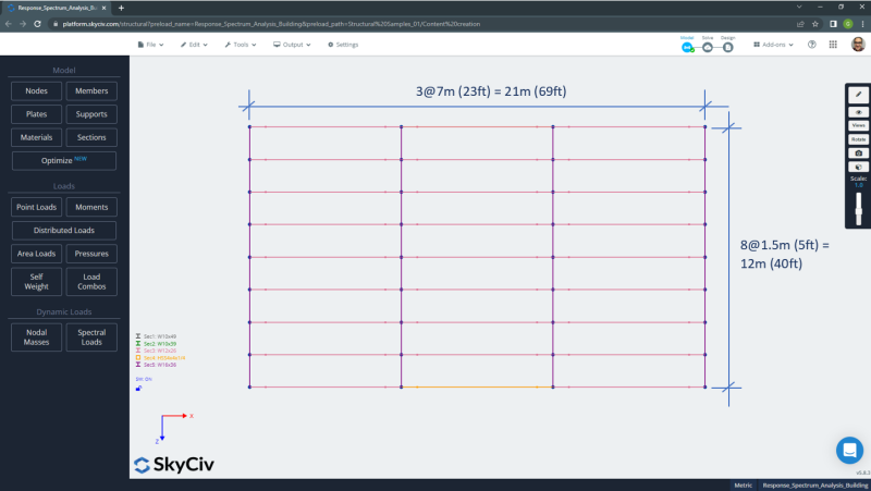 Response Spectrum Analysis: A Building Example | SkyCiv Engineering