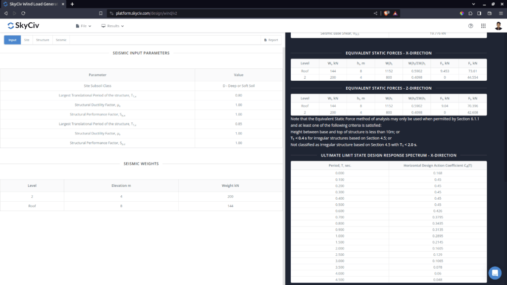 NZS 1170.5 Seismic Load Calculations | SkyCiv Engineering