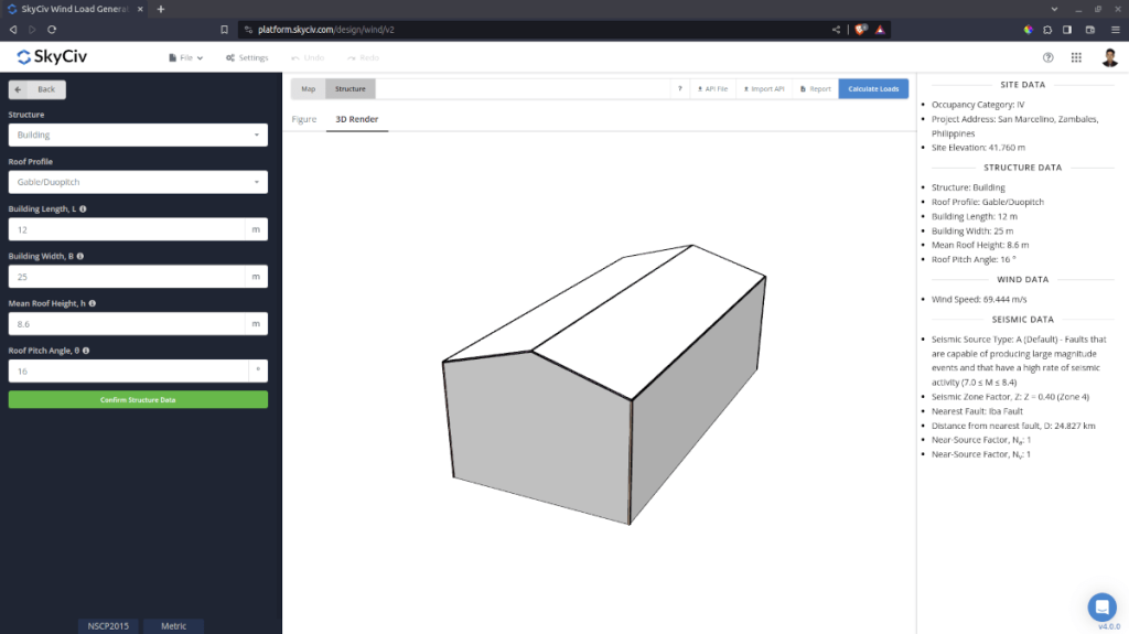NSCP 2015 Seismic Load Calculations | SkyCiv Engineering