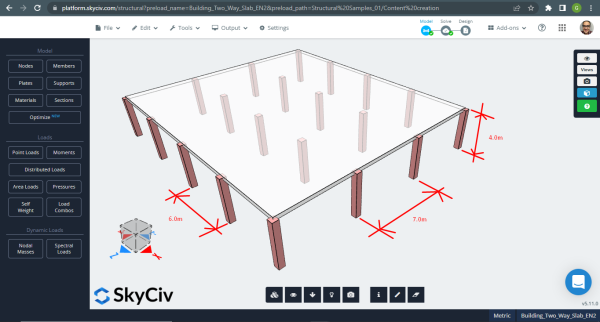 Eurocode Slab Design Example and Comparison with SkyCiv
