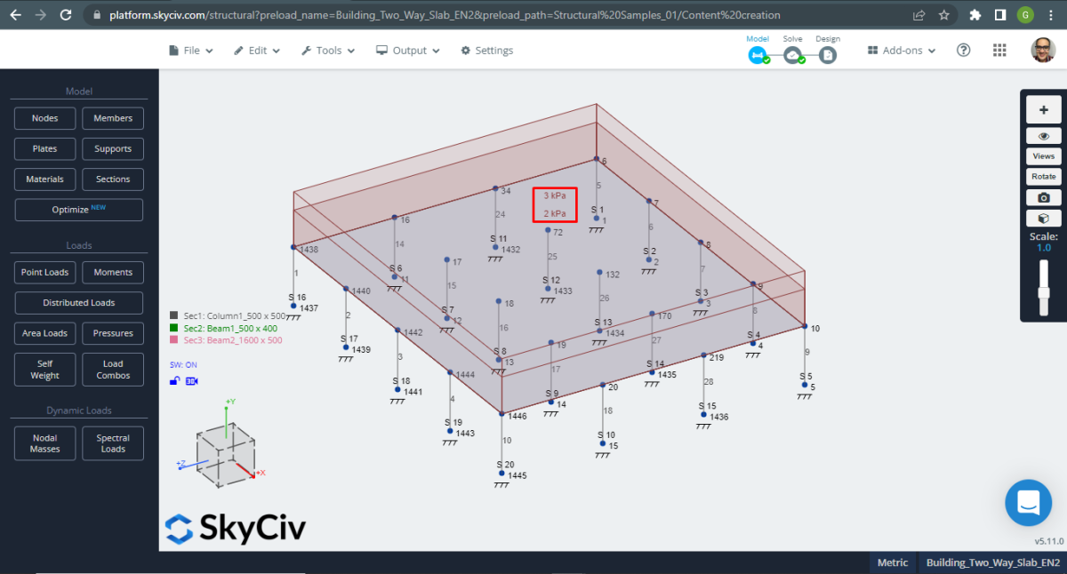 Eurocode Slab Design Example and Comparison with SkyCiv