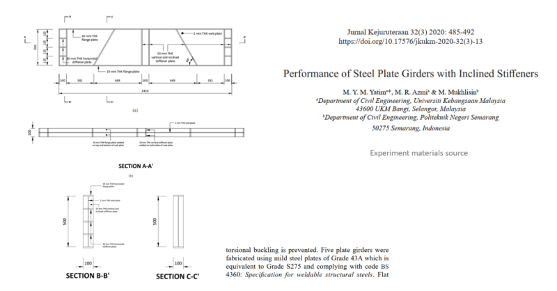 Beam web panel local buckling | SkyCiv Engineering