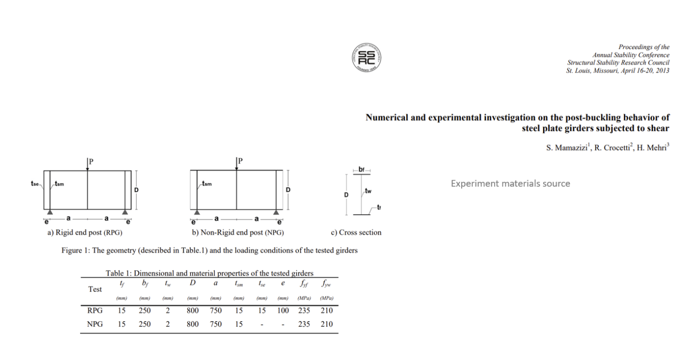 Beam web panel local buckling | SkyCiv Engineering