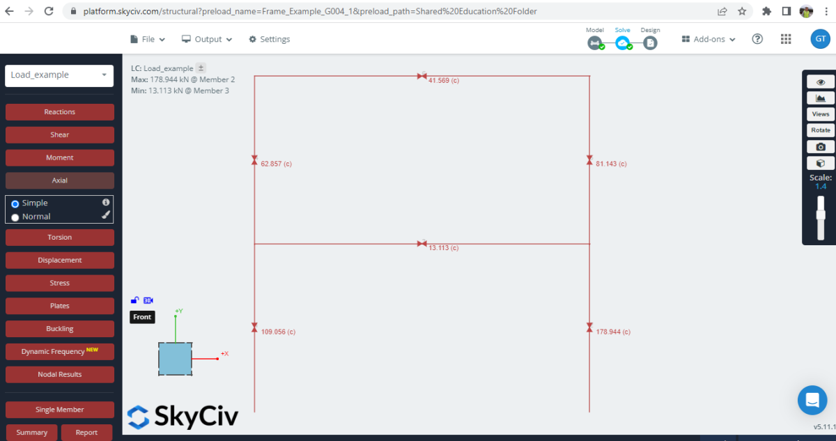 Caso de estudio: Programación SkyCiv y Python para el análisis estructural de estructuras planas ...