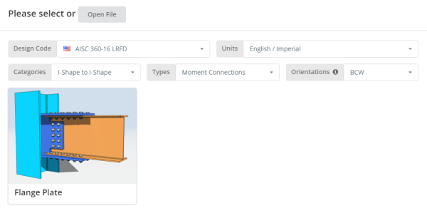 Flange Plate Connection | SkyCiv Engineering