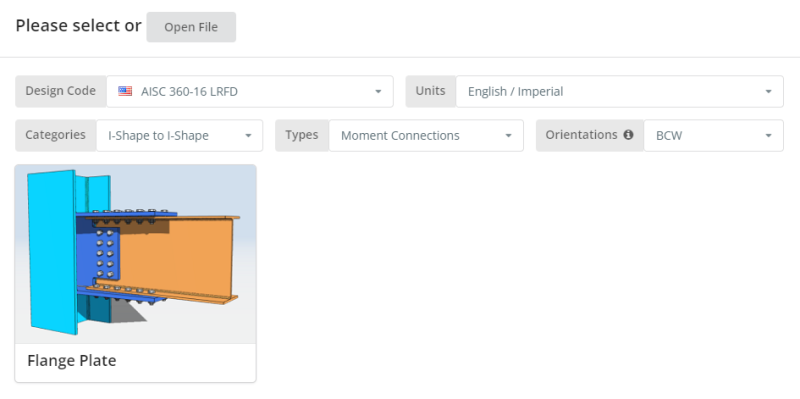 Flange Plate Connection | SkyCiv Engineering