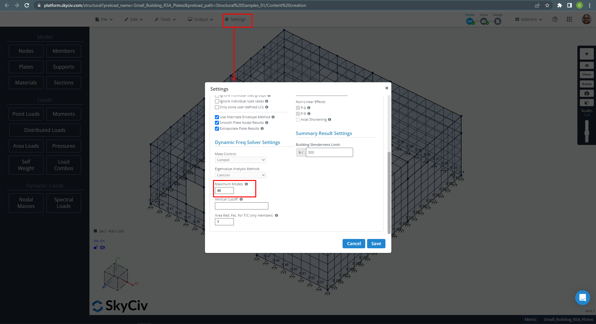 Response Spectrum Analysis: Plates | SkyCiv Engineering
