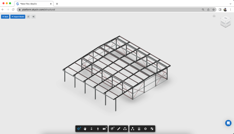 Importación y resolución de un modelo desde Revit | SkyCiv